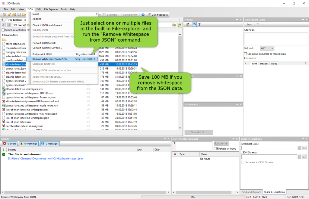 Pretty print And Remove Whitespace For Large JSON Data JSON Buddy Blog